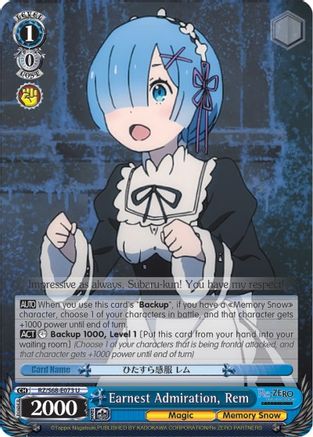 TCGplayer - Weiss Schwarz Re:ZERO Memory Snow Price Guide