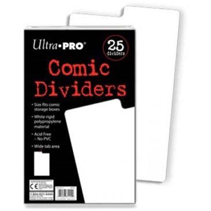 Ultra Pro Comic Dividers (25ct.) - Ultra Pro Comic Storage Boxes ...