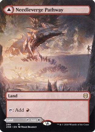 Needleverge Pathway (Borderless) - Zendikar Rising - Magic: The Gathering