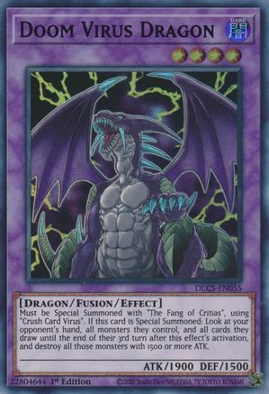 Doom Virus Dragon (Green) - Dragons of Legend: The Complete Series - YuGiOh