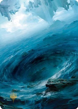 Island Art Card (12/81) (Gold-Stamped) - Art Series: Zendikar Rising ...