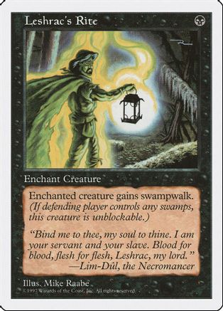 Leshrac's Rite - Fifth Edition - Magic: The Gathering