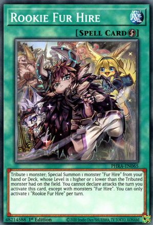 Rookie Fur Hire - Phantom Rage - YuGiOh