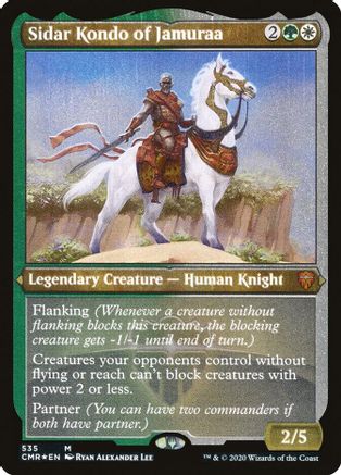 Sidar Kondo of Jamuraa (Foil Etched) - Commander Legends - Magic: The ...