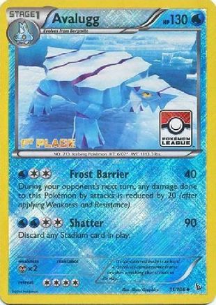Avalugg - 31/106 (Pokemon League) [1st Place] - League & Championship ...
