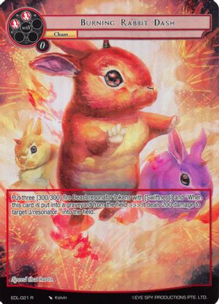 Burning Rabbit Dash (Full Art) - The Epic of the Dragon Lord - Force of ...