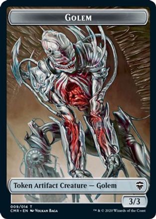 Golem // Thrull Double-sided Token - Commander Legends - Magic: The ...