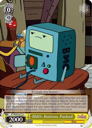 BMO: Buttons Pushed - Adventure Time - Weiss Schwarz