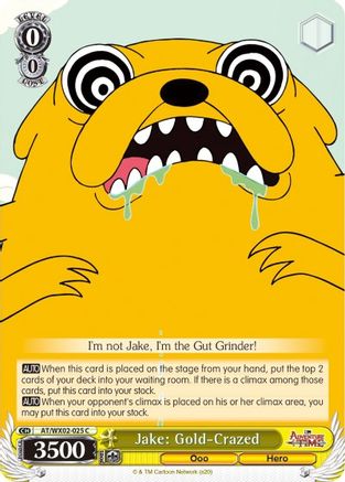 Jake: Gold-Crazed - Adventure Time - Weiss Schwarz