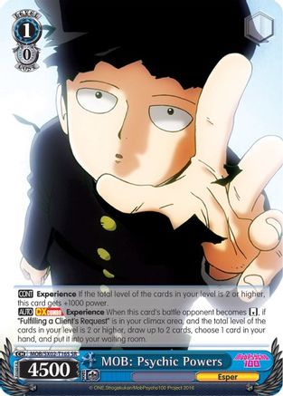 MOB: Psychic Powers (SR) - Mob Psycho 100 - Weiss Schwarz