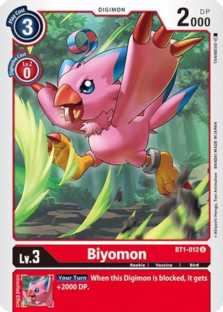 Biyomon - BT1-012 - Release Special Booster - Digimon Card Game