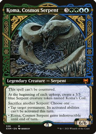Koma, Cosmos Serpent (Showcase) - Kaldheim - Magic: The Gathering