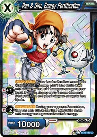 Pan and Giru, Energy Fortification : r/DBS_CardGame