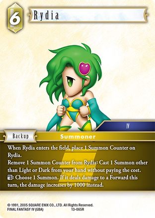 Rydia - Opus XIII: Crystal Radiance - Final Fantasy TCG
