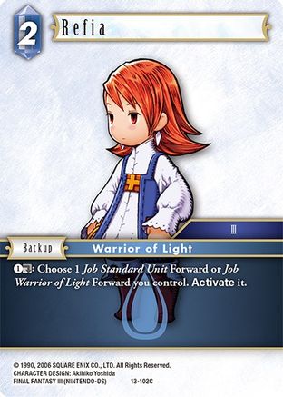 Refia - Opus XIII: Crystal Radiance - Final Fantasy TCG
