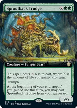 Sproutback Trudge (Extended Art) - Commander 2021 - Magic: The Gathering