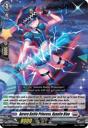 Aurora Battle Princess, Kyanite Blue - D-SD05: Tomari Seto -Aurora ...