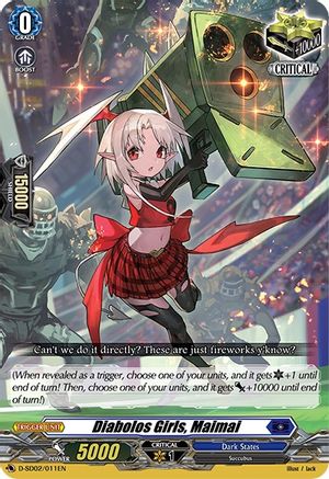 Diabolos Girls, Maimai - D-SD02: Danji Momoyama -Tyrant Tiger- - Cardfight Vanguard