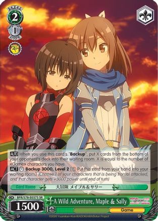 A Wild Adventure, Maple & Sally (SR) - BOFURI: I Don't Want to Get Hurt ...