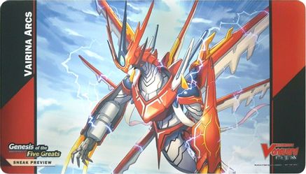 Cardfight!! Vanguard Sneak Preview Playmat: Genesis of the Five Greats - Vairina Arcs ...