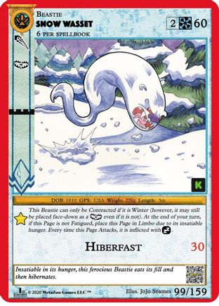 Snow Wasset - Cryptid Nation: Kickstarter Edition - MetaZoo