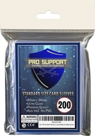 Pro Support Standard Size Sleeves (200-Pack) - Pro Support Card Sleeves ...