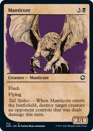 Manticore (Showcase) - Adventures in the Forgotten Realms - Magic: The ...