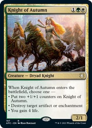 Knight of Autumn - Commander: Adventures in the Forgotten Realms ...