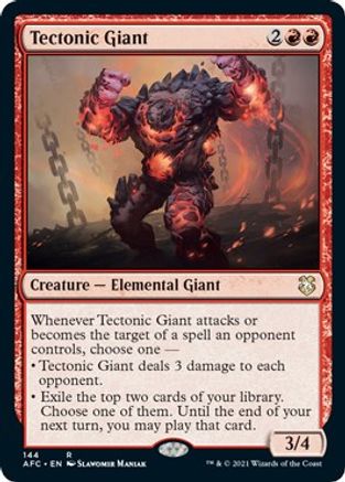 Tectonic Giant - Commander: Adventures in the Forgotten Realms - Magic ...