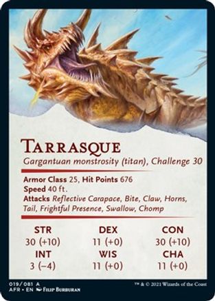 Tarrasque Art Card - Art Series: Adventures in the Forgotten Realms ...