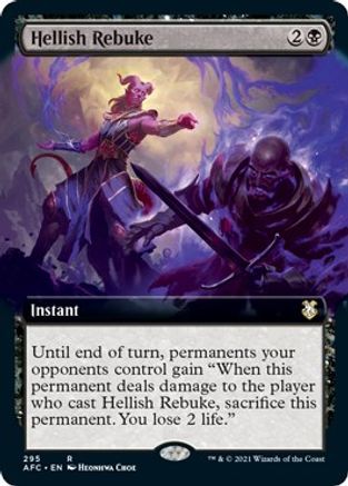 Hellish Rebuke (Extended Art) - Commander: Adventures in the Forgotten ...