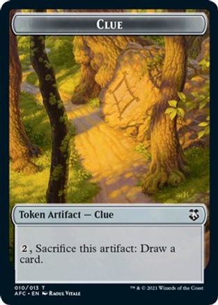 Clue // Treasure Double-sided Token - Commander: Adventures in the ...