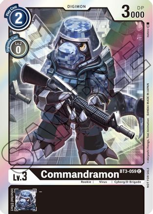 Commandramon - BT3-059 (Event Pack 1) - Release Special Booster ...