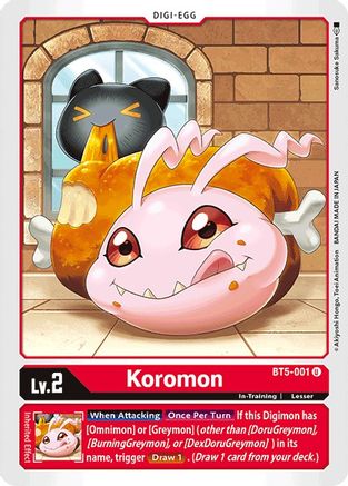 Koromon - Battle of Omni - Digimon Card Game