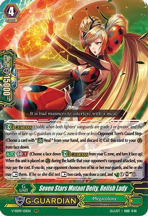 Seven Stars Mutant Deity, Relish Lady - V-SS09: Revival Selection - Cardfight Vanguard