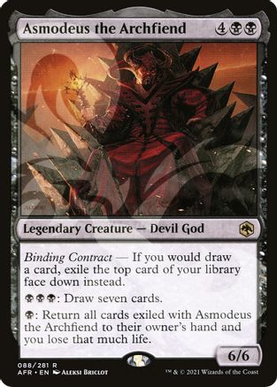 Asmodeus the Archfiend - AFR Ampersand Promos - Magic: The Gathering