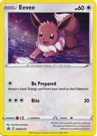 Eevee - SWSH127 - SWSH: Sword & Shield Promo Cards - Pokemon