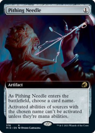Pithing Needle (Extended Art) - Innistrad: Midnight Hunt - Magic: The ...