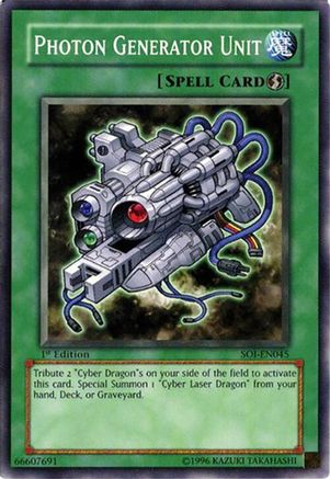 Photon Generator Unit - Shadow of Infinity - YuGiOh