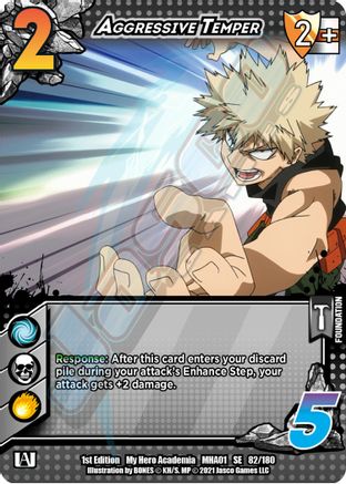 Aggressive Temper - UniVersus: My Hero Academia - UniVersus