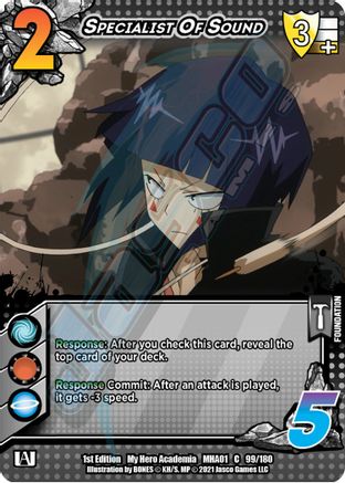 Specialist of Sound - UniVersus: My Hero Academia - UniVersus