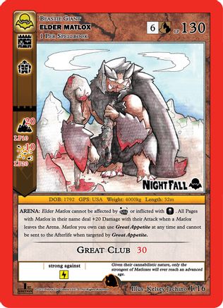 Elder Matlox - Nightfall: First Edition Tribal Theme Decks - MetaZoo