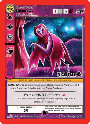 Stikini Owl - Nightfall: First Edition Tribal Theme Decks - MetaZoo