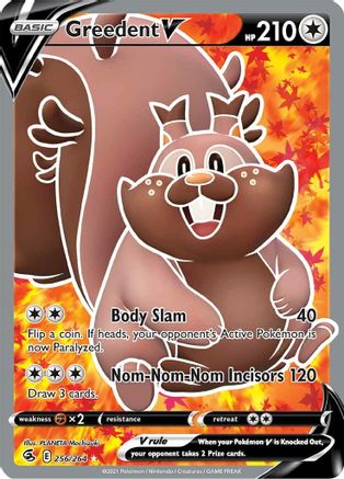 Greedent V (Full Art) - SWSH08: Fusion Strike - Pokemon