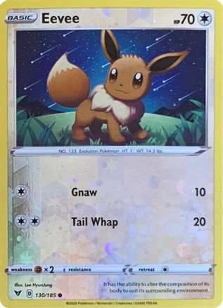 Eevee - 130/185 (Reverse Cosmos Holo) - Miscellaneous Cards & Products ...