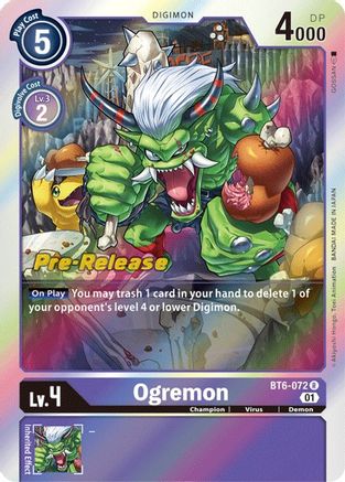 Ogremon - Double Diamond Pre-Release Cards - Digimon Card Game