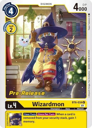 Wizardmon - Double Diamond Pre-Release Cards - Digimon Card Game