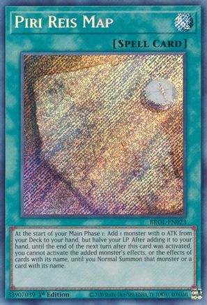 Piri Reis Map - Brothers of Legend - YuGiOh