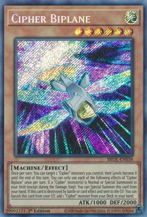 Cipher Biplane - Brothers of Legend - YuGiOh