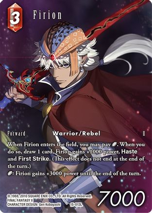Firion (Full Art) - Crystal Dominion - Final Fantasy TCG
